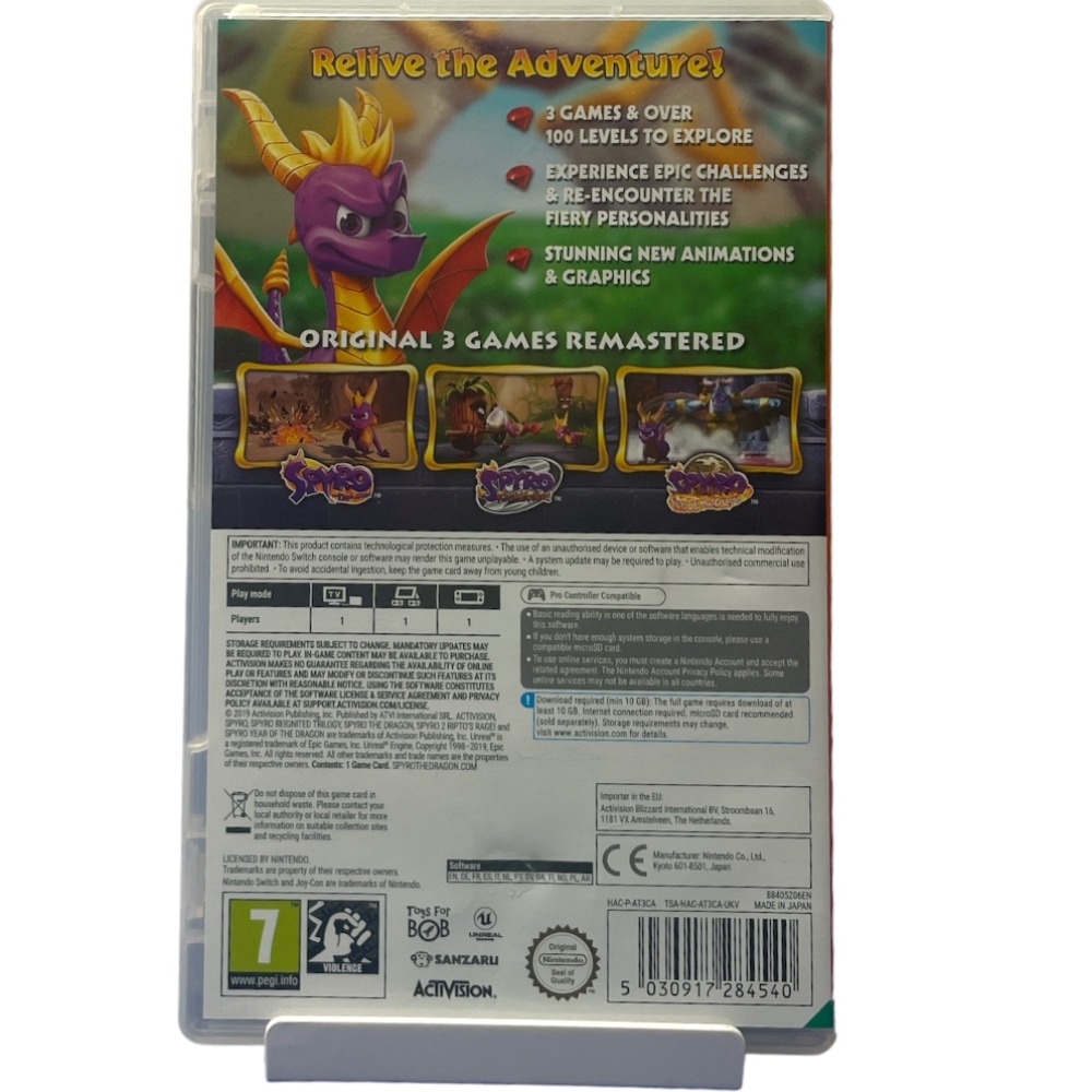 Nintendo Switch Spyro: Reignited Trilogy - Switch Games - Own4Less